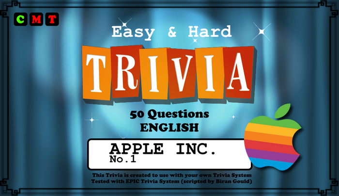 Second Life Marketplace - [EPIC Trivia] Apple Inc. No.1 (ADD ME)